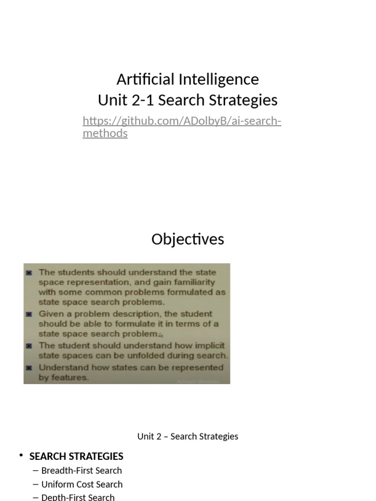 19Z701-AI-Unit-2-1 Search Strategies | PDF | Applied Mathematics ...