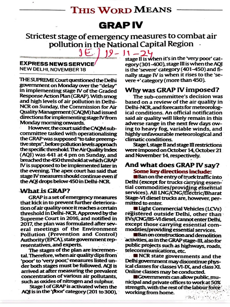 Graded response action plan GRAP | PDF