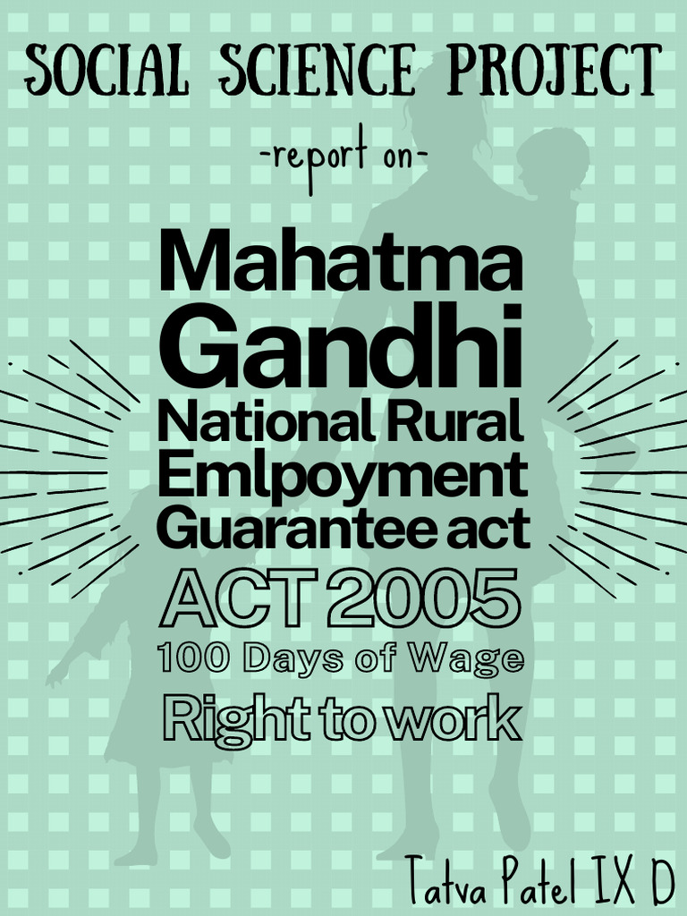 SSC Project On MGNREGA | PDF