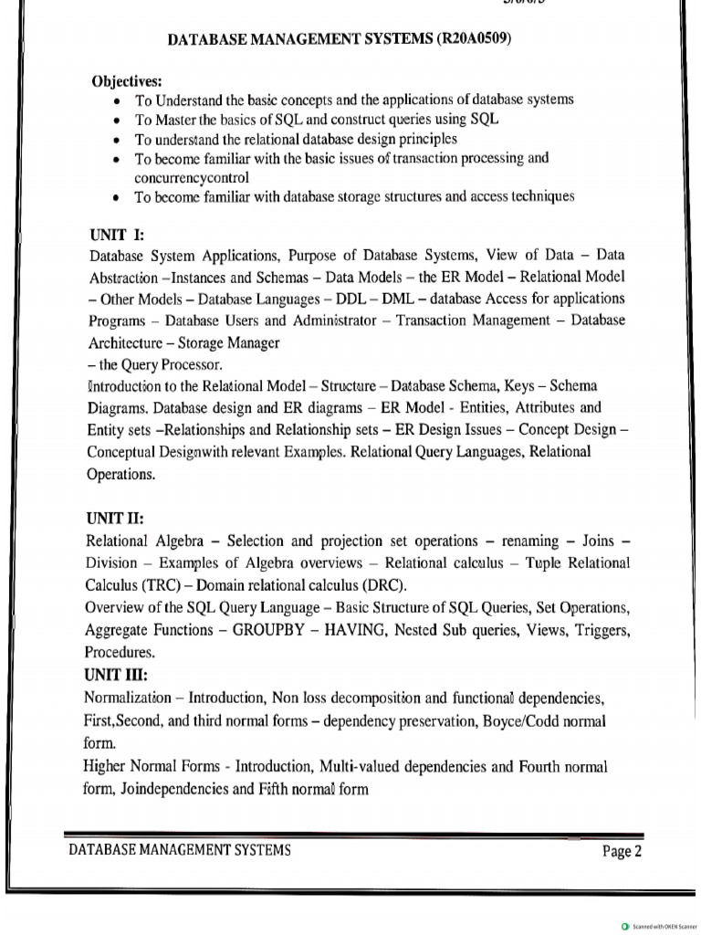 Database Management Systems | PDF