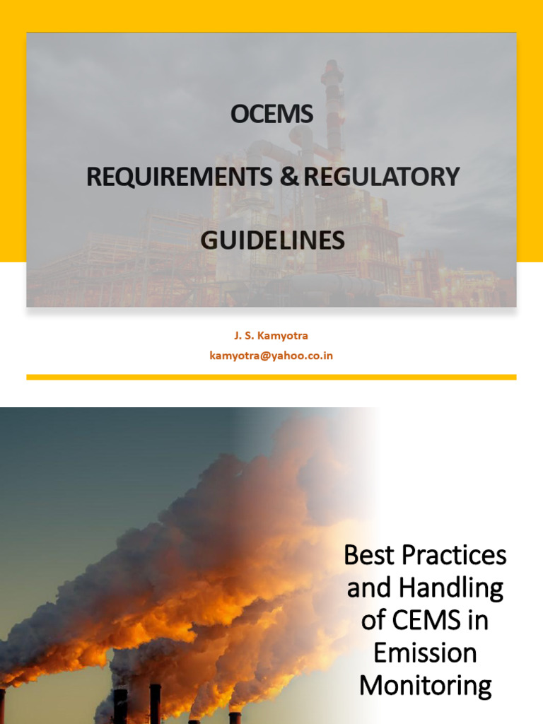 3 CEMS guidelines in India- Takeaway for equipment selection, suitability, correct ...