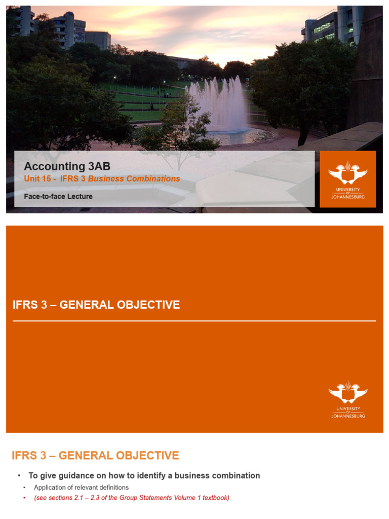 Unit 15 - F2F Lecture_2024 | PDF | Mergers And Acquisitions | Goodwill (Accounting)
