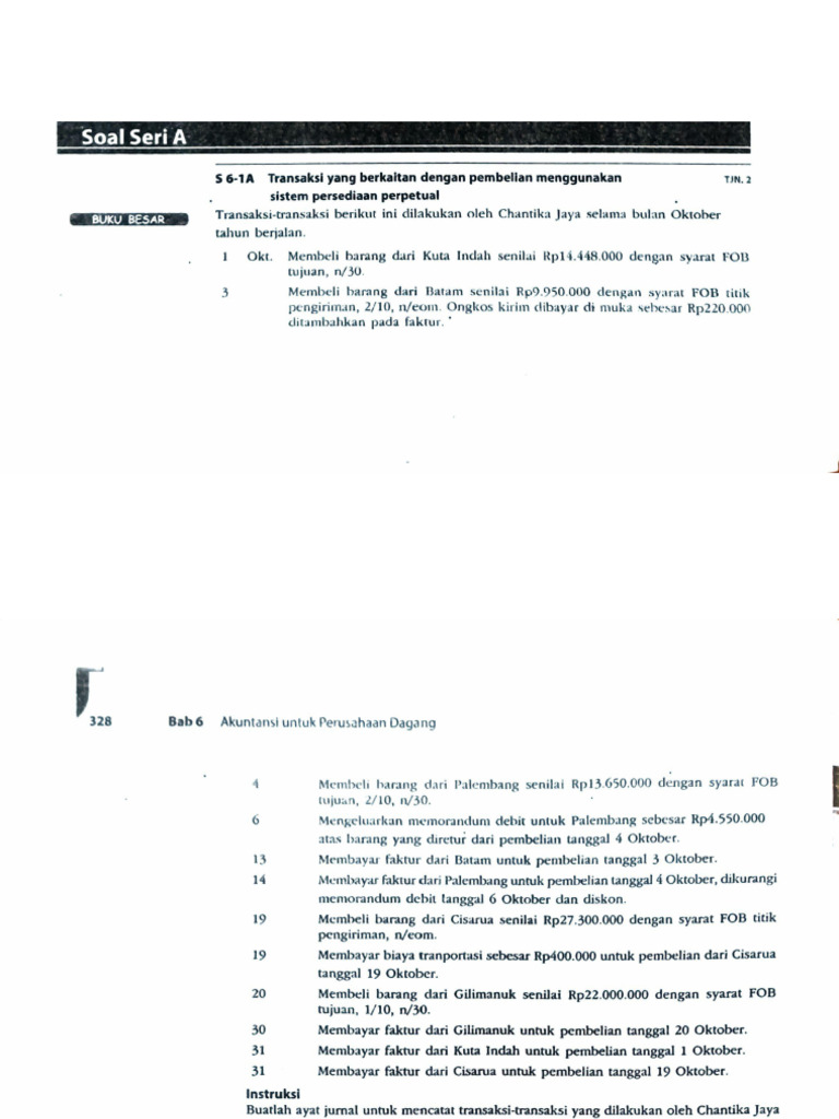 Soal Seri A - Perusahaan Dagang | PDF