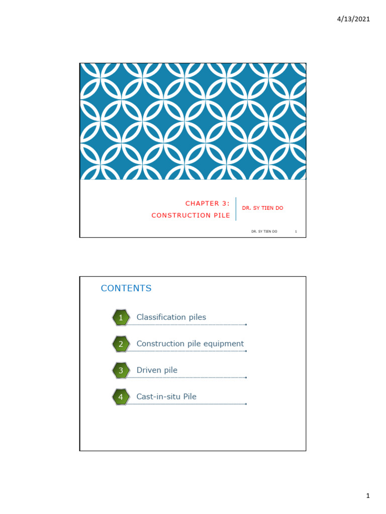 Part-1.-Chapter-3.-Construction-piles | PDF