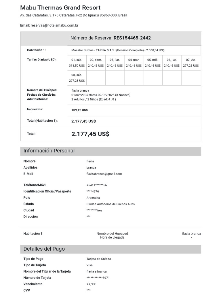 Mabu Thermas Grand Resort | PDF | Crédito | Finanzas y dinero