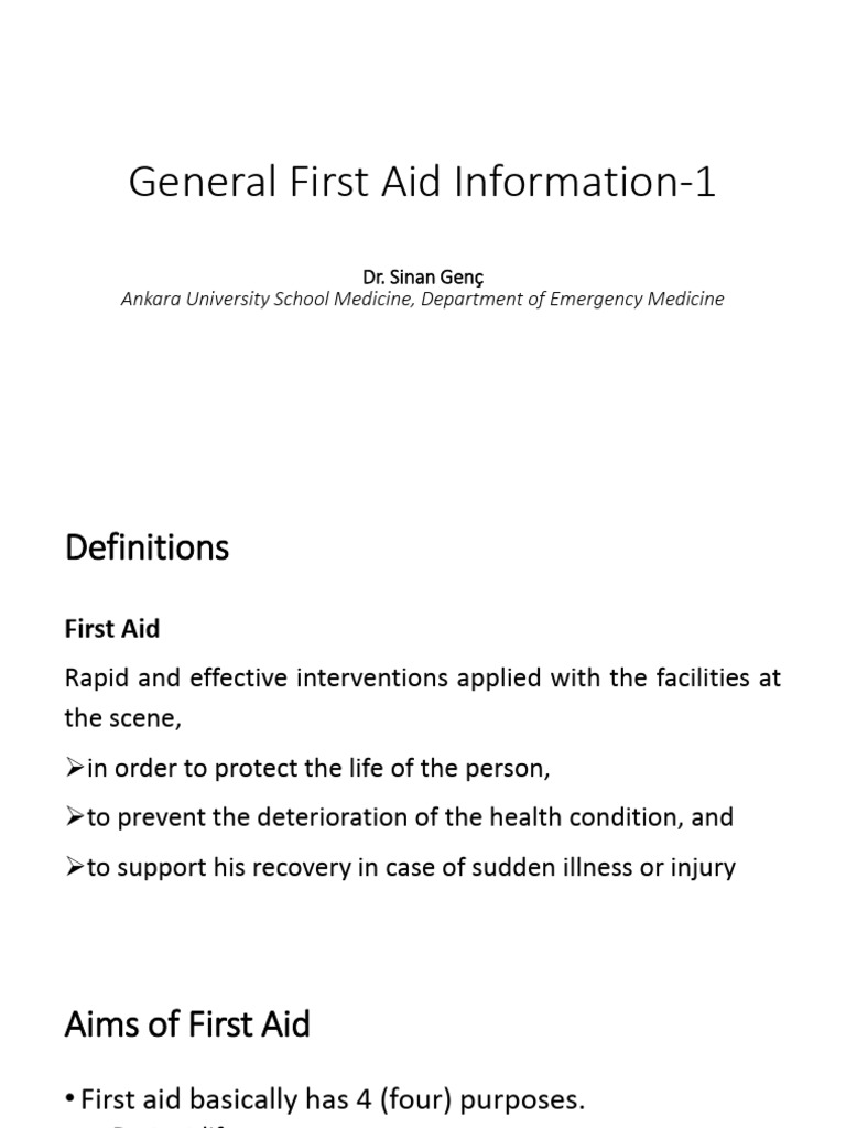 Essential First Aid Guidelines and Steps | PDF | Cardiopulmonary ...