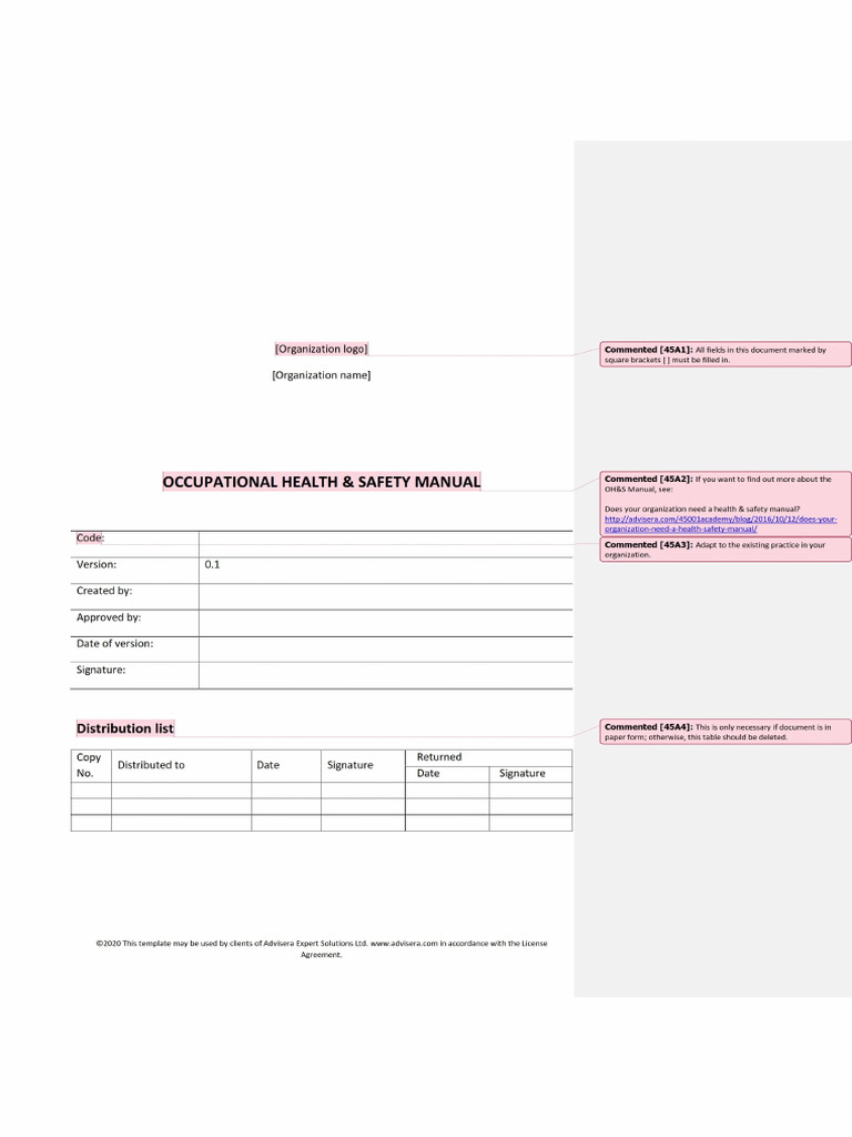 03 OHS Manual Premium Preview en | PDF