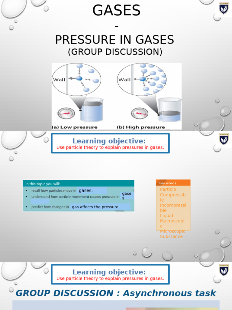 Pressure in Gases | PDF | Gases | Atmosphere Of Earth