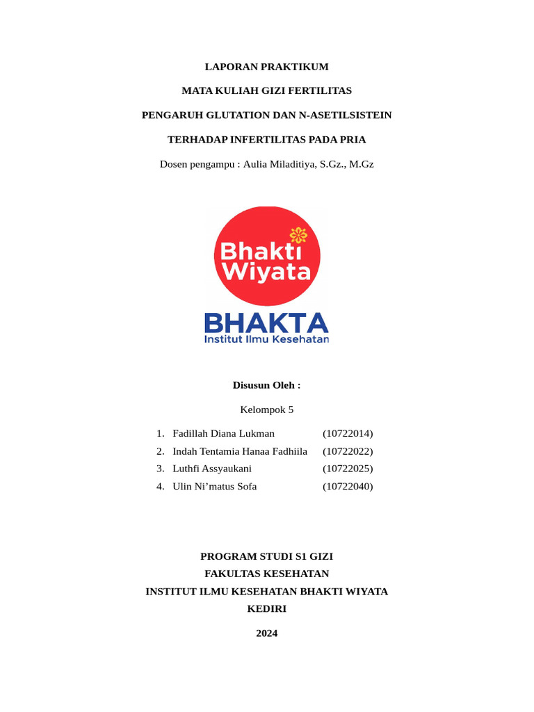 Laprak Gizi Fertilitas Prak 5 | PDF