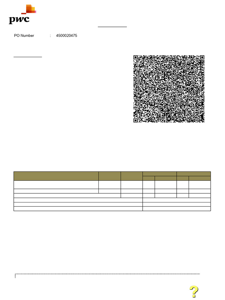 PWC Invoice | PDF | Invoice | Service Industries