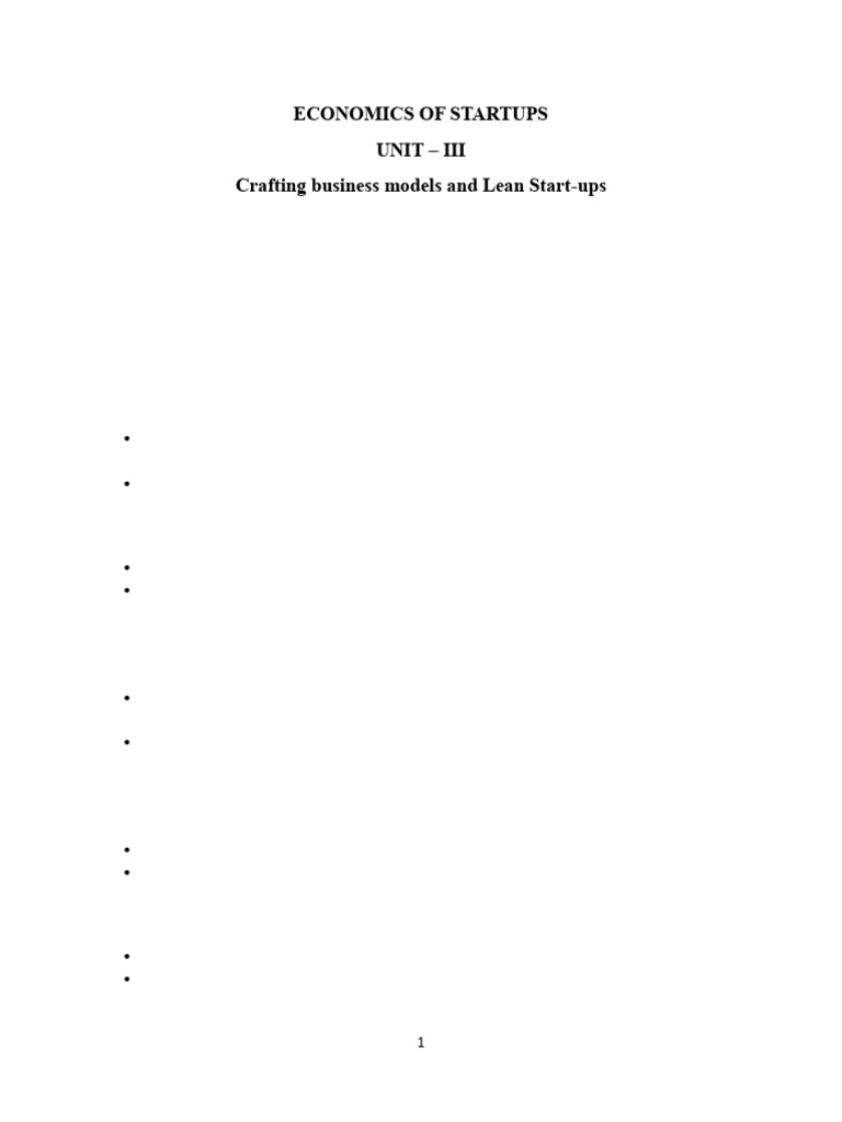 Unit 3 Notes | PDF | Business Model | Market Segmentation