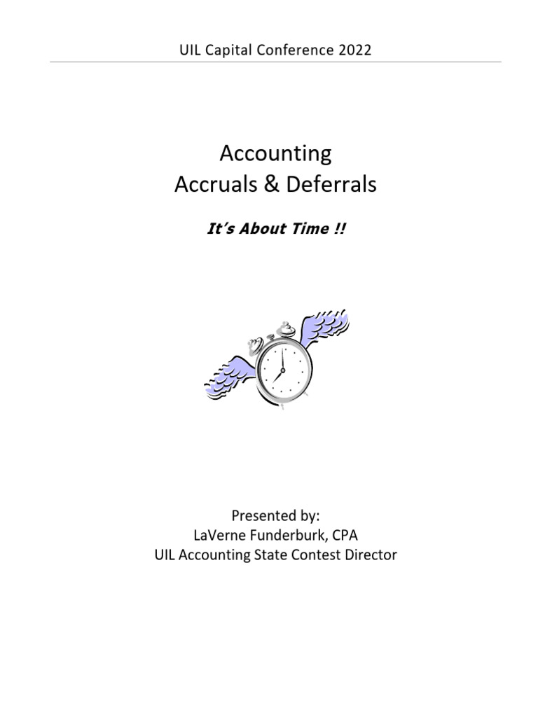Funderburk Accounting State Level | PDF | Deferral | Debits And Credits