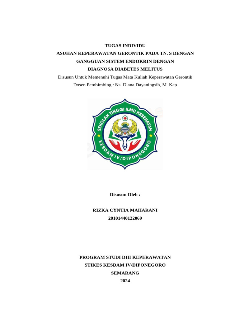 Askep Gerontik DM | PDF