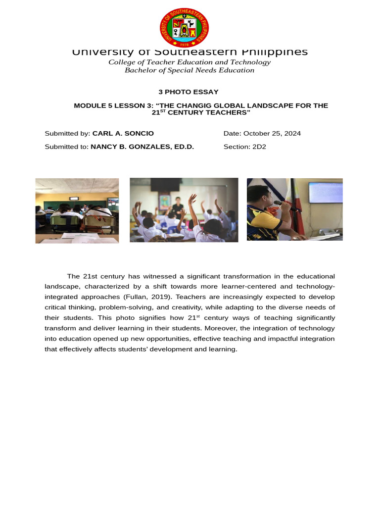 Educ 215 m5l3 Photo Essay | PDF