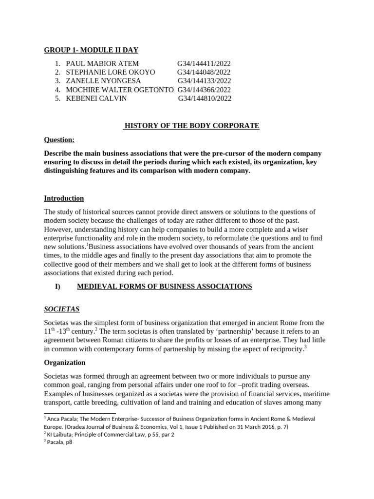Group 1 - Module 2 - Lba Assignment | PDF | Guild | Journeyman