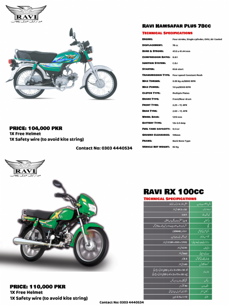 Ravi Motorcycles | PDF