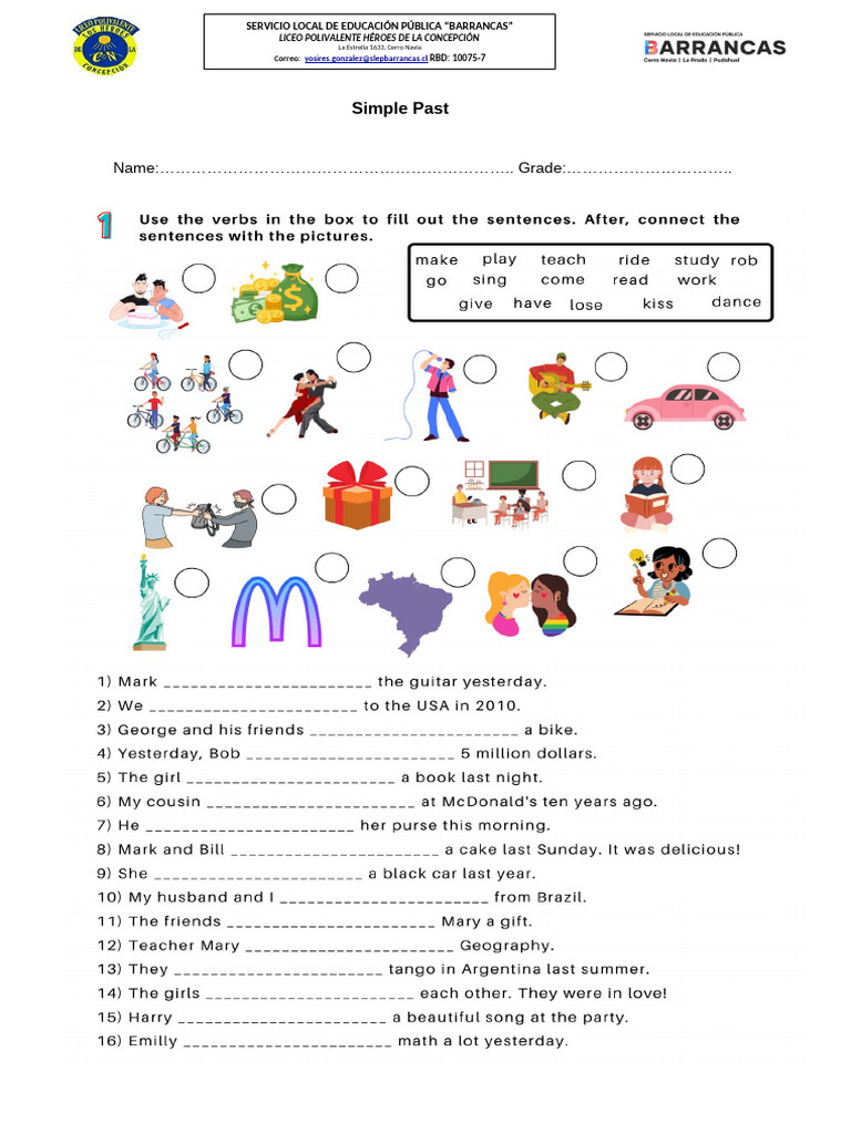 SIMPLE PAST TEST | PDF