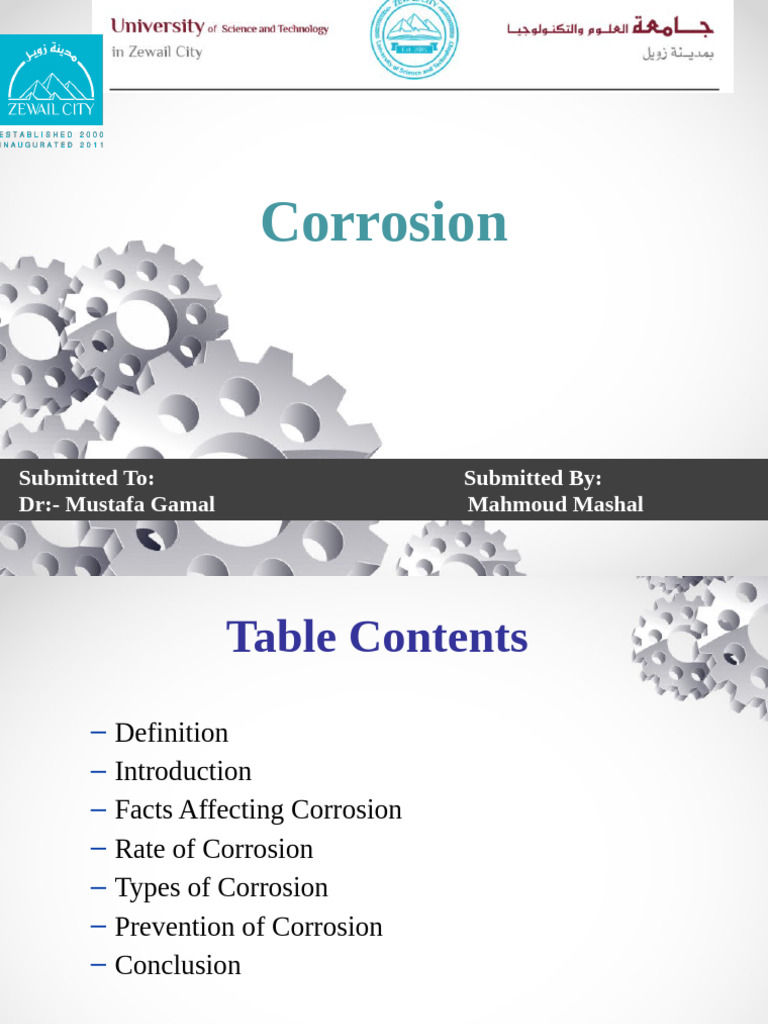 Corrosion (PPT) | PDF | Corrosion | Rust