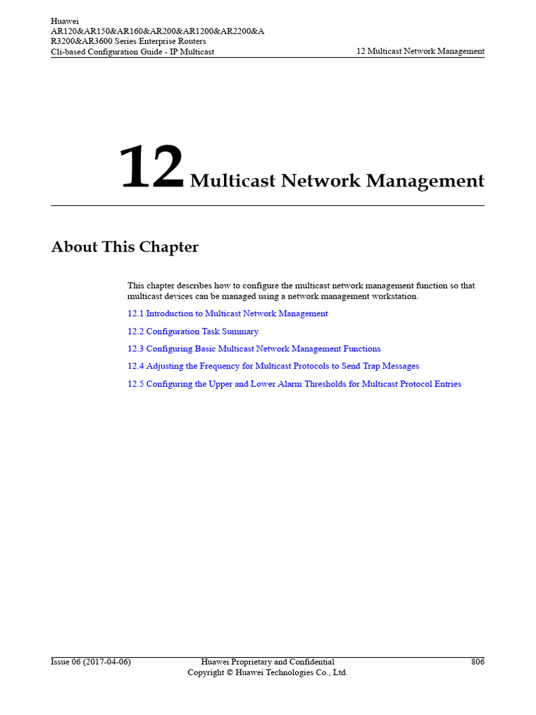 01-12 Multicast Network Management | PDF | Computer Network | Data Transmission