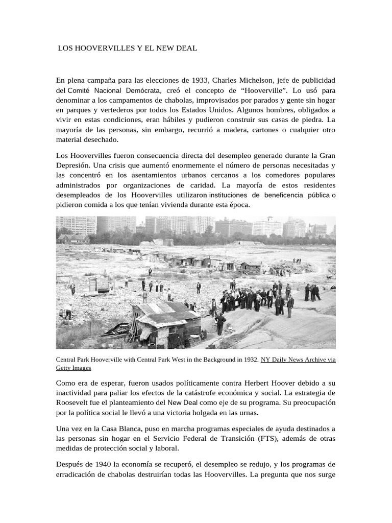 HOOVERVILLES | PDF