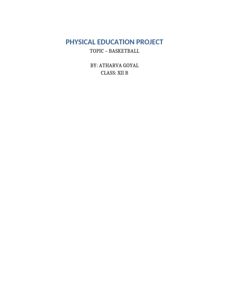 basketball_project_final_no_bold | PDF | Team Sports | Ball Games