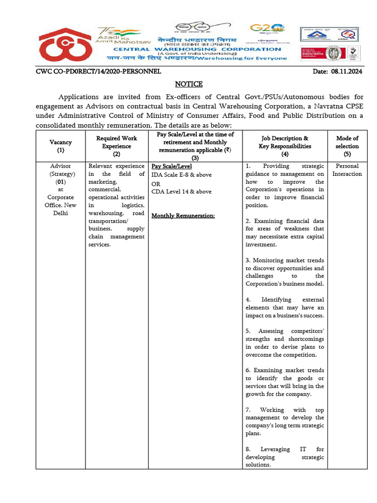 24 - Advertisement Notice For Advisor | PDF | Regulatory Compliance ...