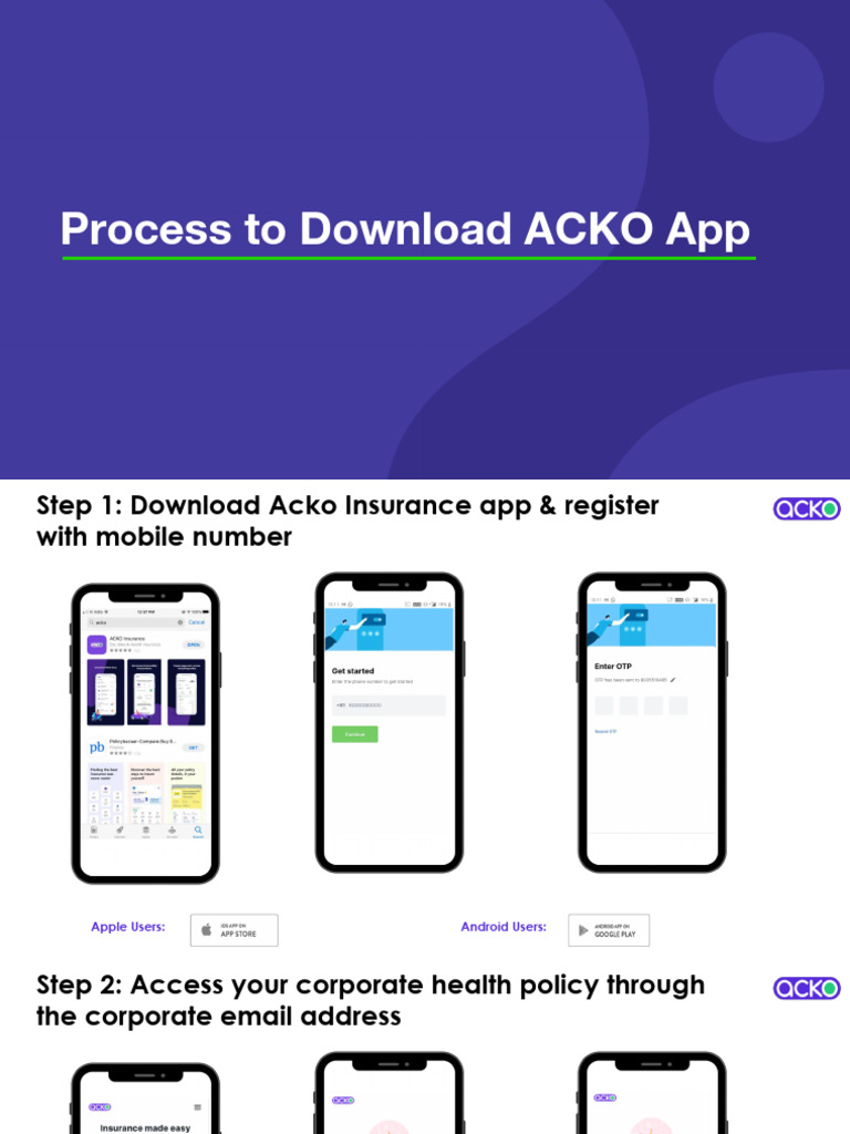 Acko App Manual_Acko | PDF | Mobile App | Computing