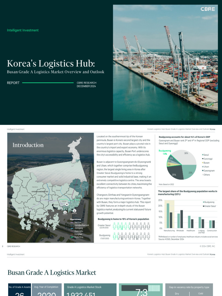 Korea S Logistics CBRE | PDF