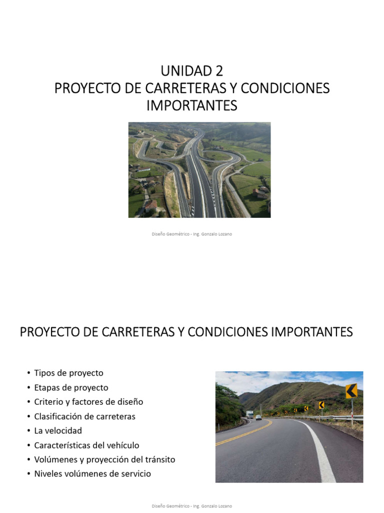 Unidad 2 Parte 1 | PDF | Estudio de factibilidad | La carretera