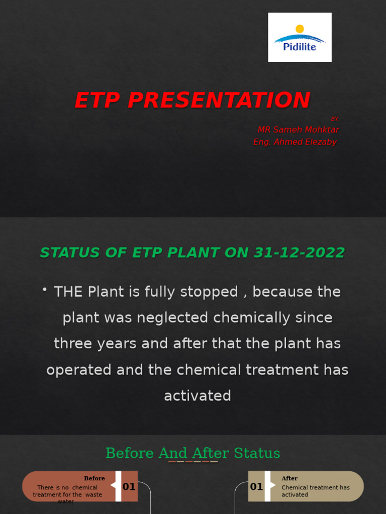Etp Presentation | PDF | Materials | Water Pollution