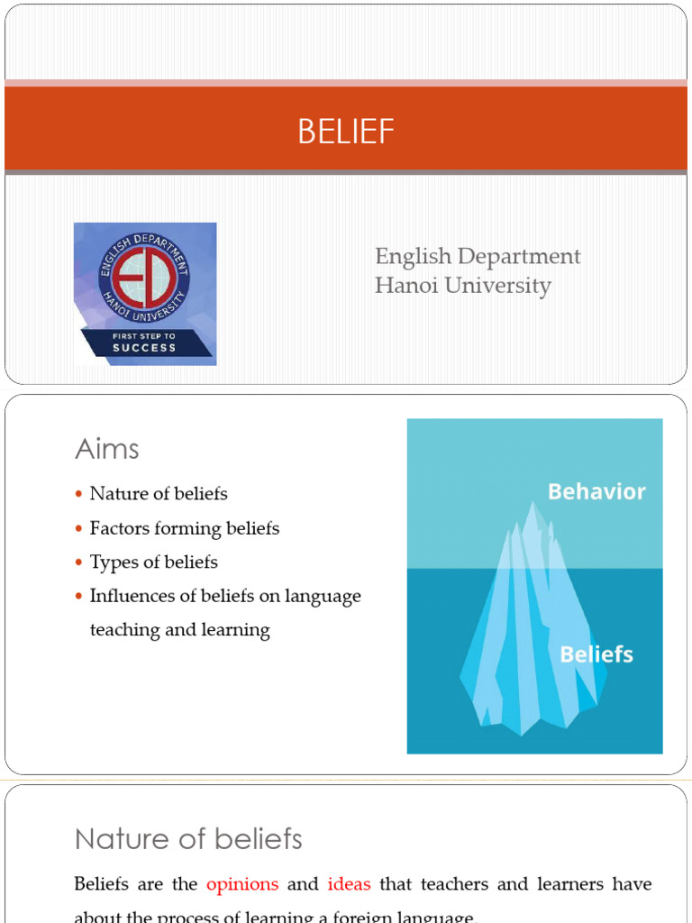 Teaching Concepts - Beliefs | PDF | Learning | Teachers