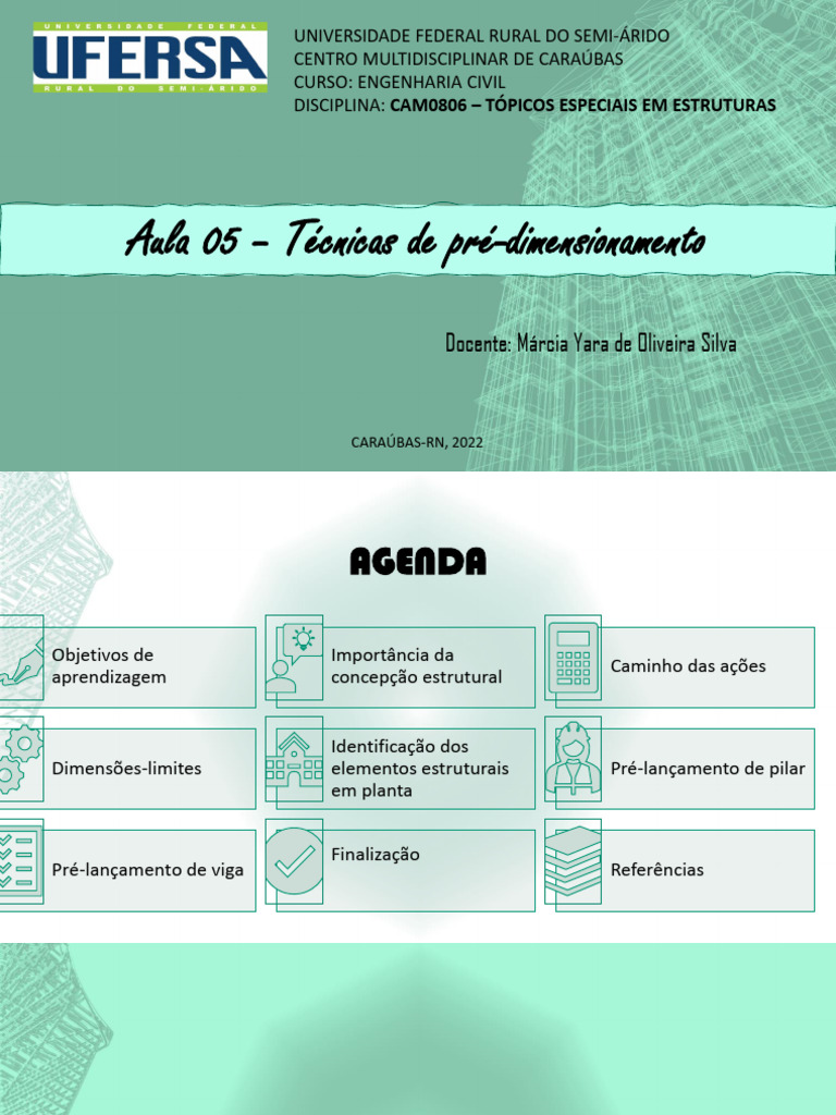 Aula 05 - Técnicas de pré-dimensionamento | PDF | Viga | Aprendizado