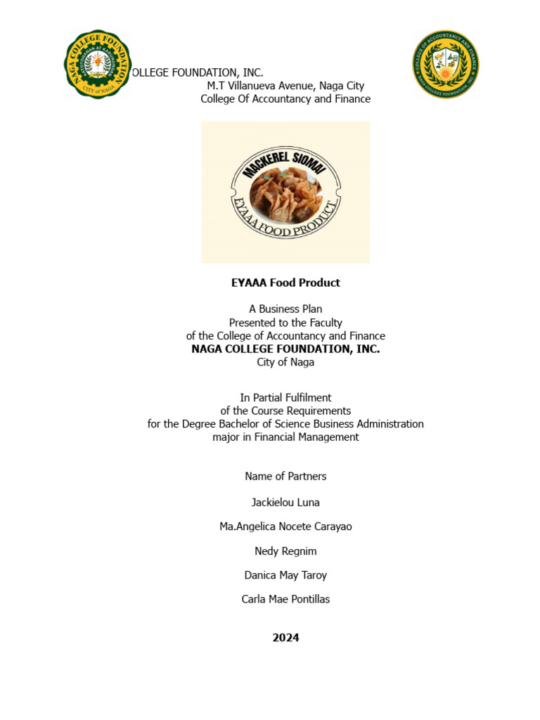 Siomai Prelim Pages | PDF | Retail | Pricing