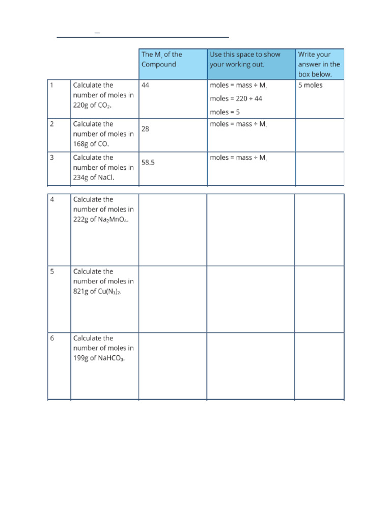 DAY 04_Quantitative chemistry_Task 1 | PDF