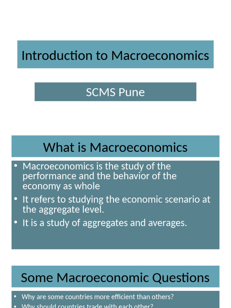 Introduction To Macroeconomics | PDF