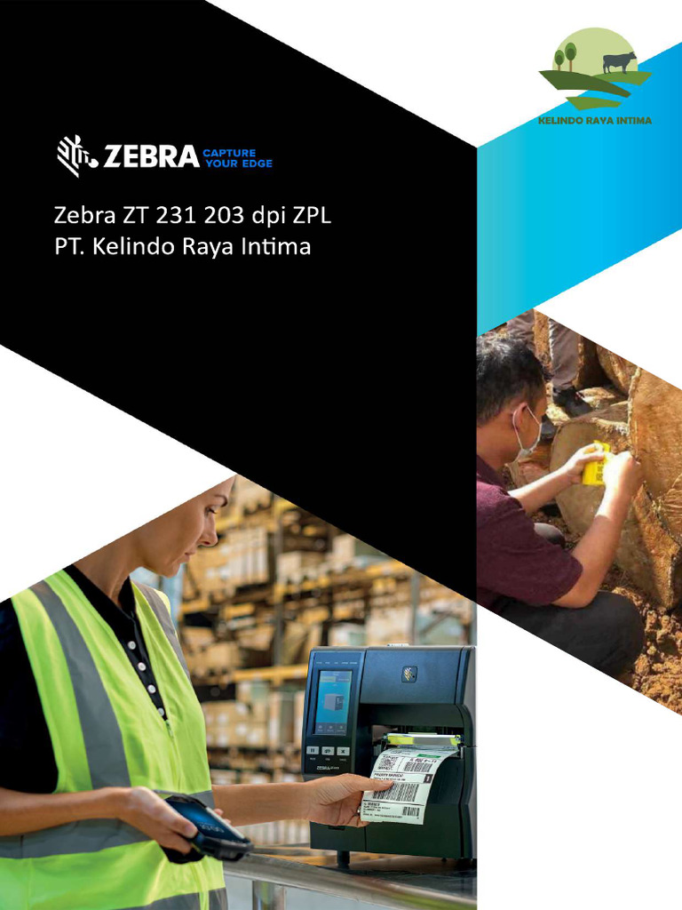 Setup Printer Barcode Zebra ZT231 - Compressed | PDF