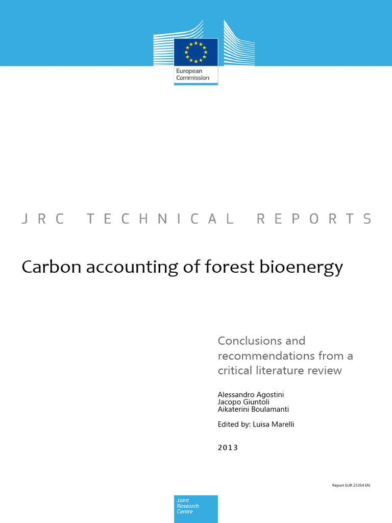 Carbon accounting of forest bioenergy | PDF | Bioenergy | Power Resources