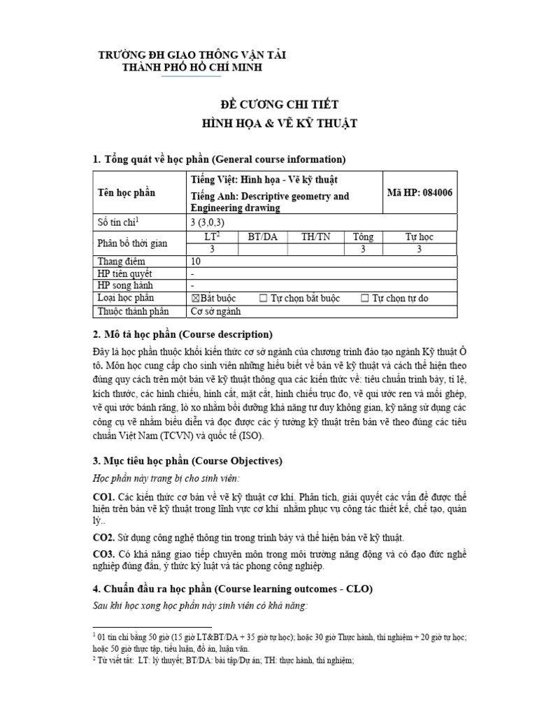 De Cuong Chi Tiet | PDF