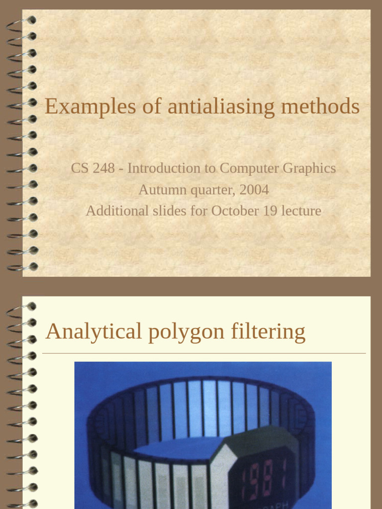 Antialiasing Methods | PDF