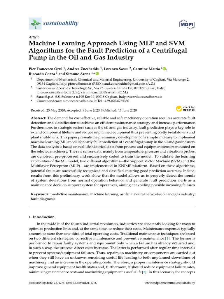 Machine Learning Approach Using Mlp And Svm Algori Pdf Support Vector Machine Machine Learning