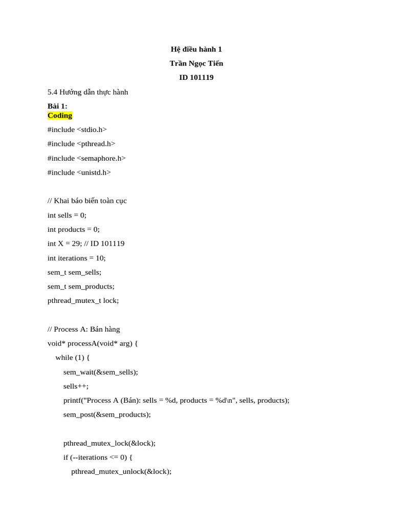 ST22C TranNgocTien 101119 Lab5 | PDF