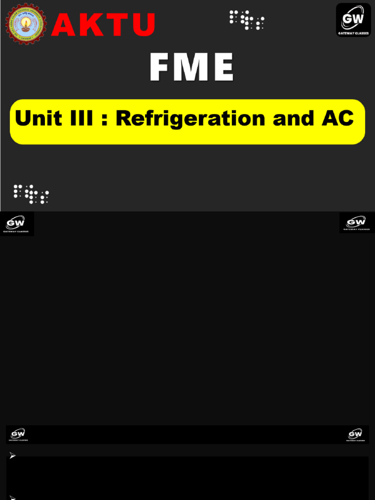 UPDATED UNIT-3 FME NOTES DB (3) | PDF | Humidity | Air Conditioning