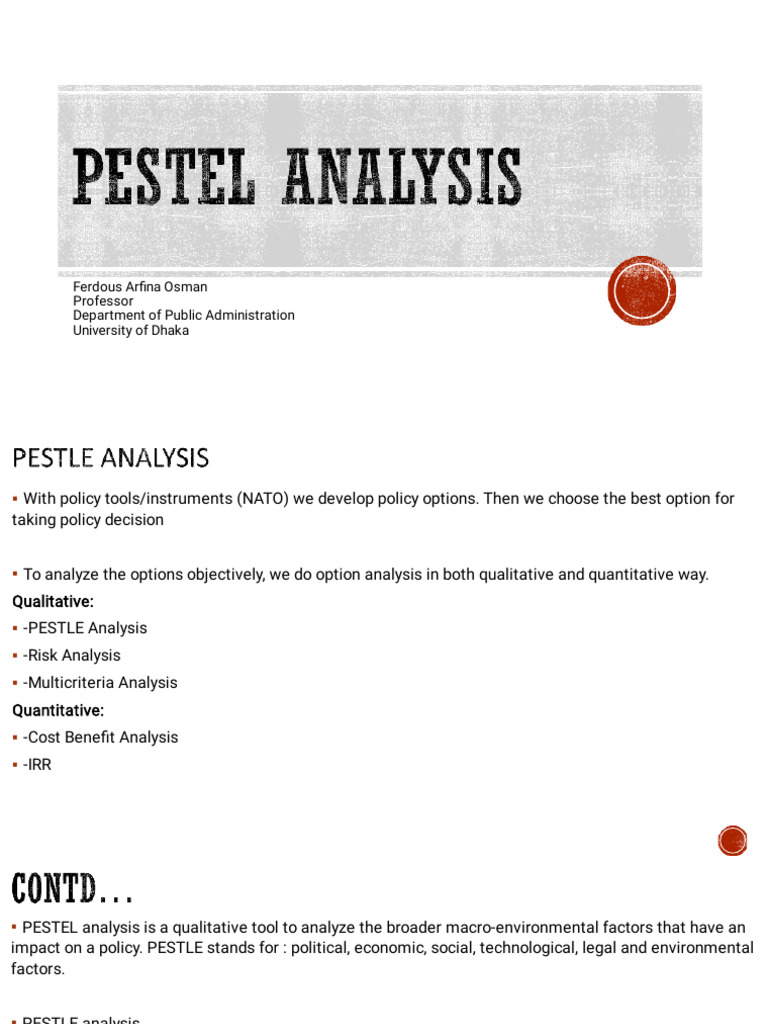 PESTEL Analysis | PDF | Policy | Nursing