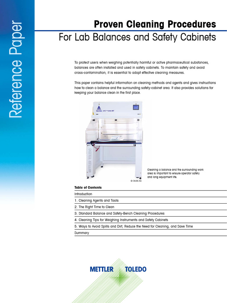 GU Cleaning Safety Cabinet EN | PDF | Sterilization (Microbiology ...