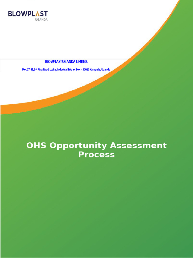 BPL OHS DOC 06 7 OHS Opportunity Assessment Process | PDF | Occupational Safety And Health | Risk