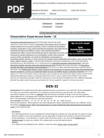 Des II Scoring Dissociative Experience Scale | PDF | Dissociation ...
