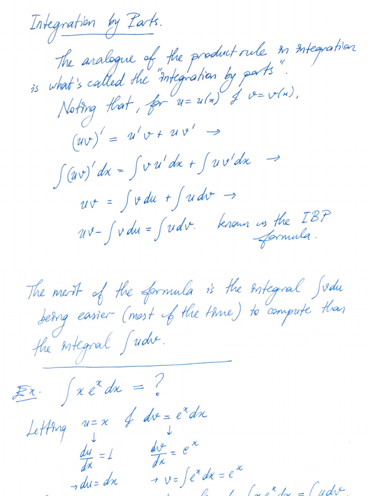 5 Int by Parts | PDF