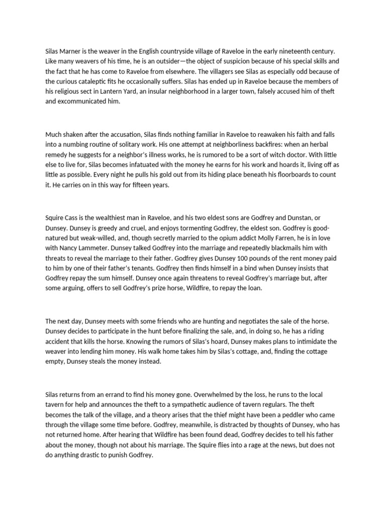Silas Marner | PDF | Silas Marner