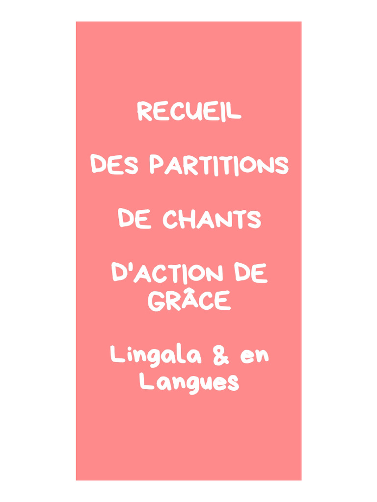 Action de Grâce | PDF
