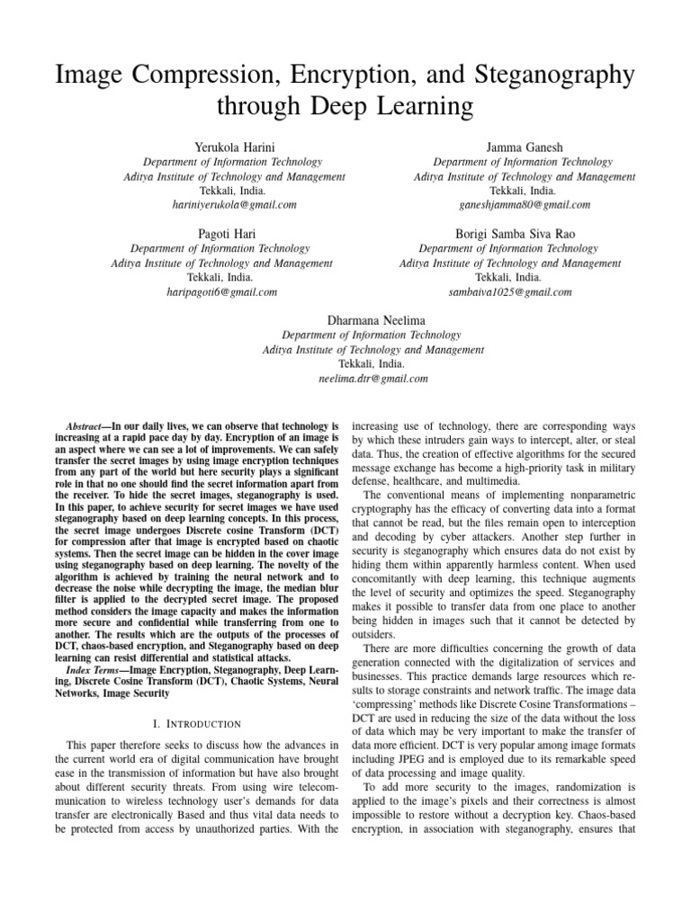 final_paper_1 | PDF | Data Compression | Encryption